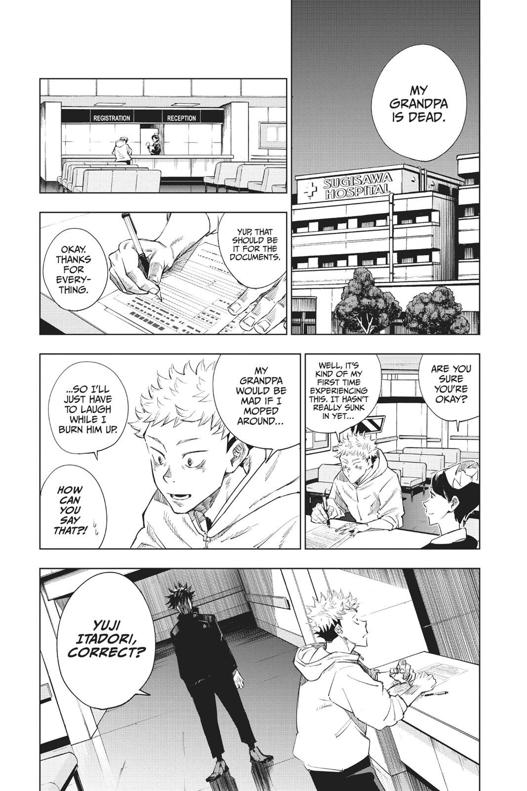 jujutsu kaisen (JJK) manga Chapter 1 online