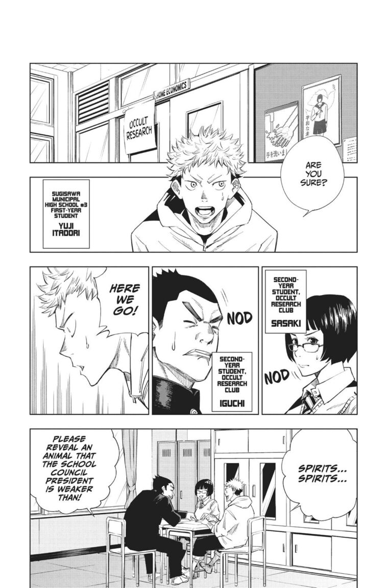 jujutsu kaisen (JJK) manga Chapter 1 online