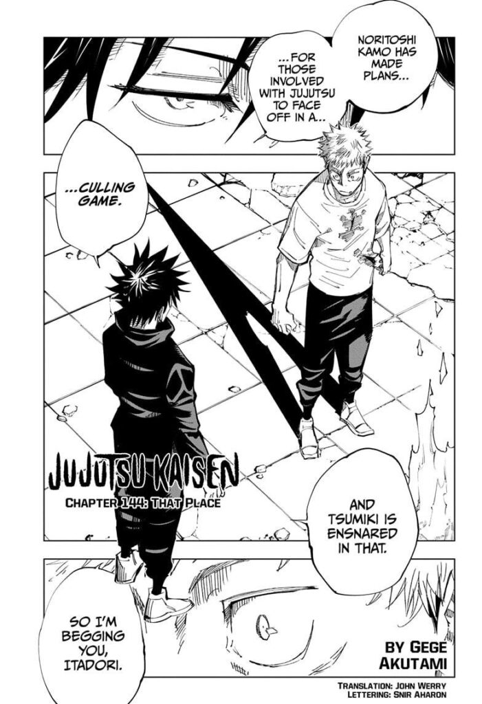 Read jujutsu kaisen (JJK) manga Chapter 144 online [English Version]