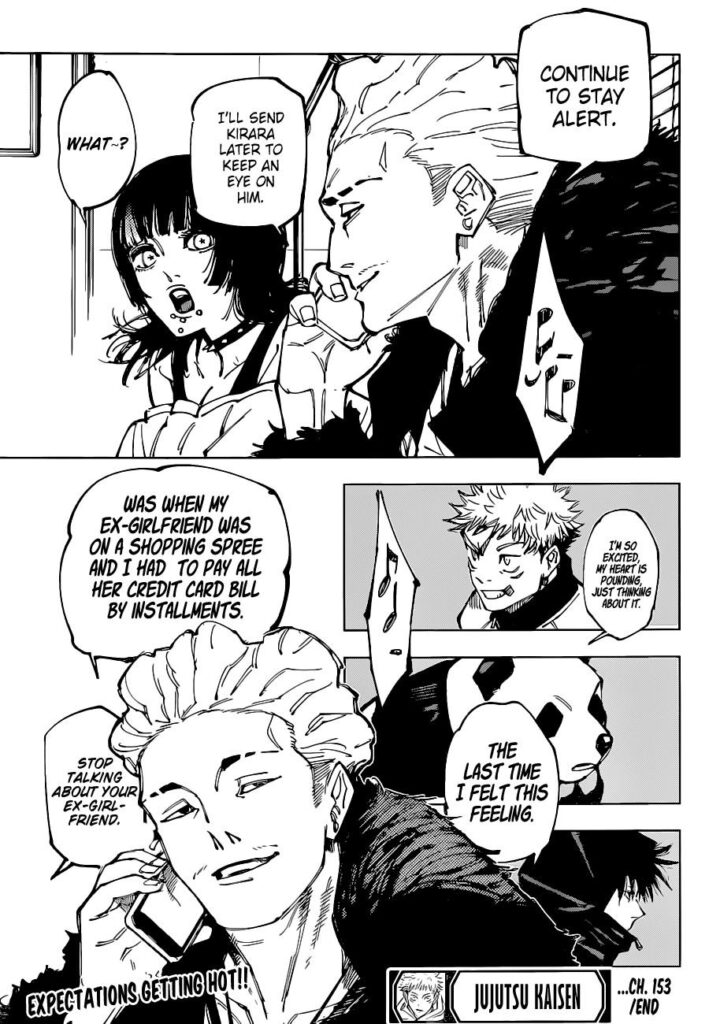 Read jujutsu kaisen (JJK) manga Chapter 153 online [English Version]
