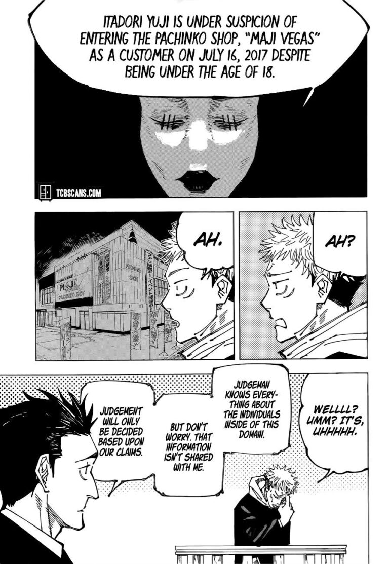 Read jujutsu kaisen (JJK) manga Chapter 164 online [English Version]