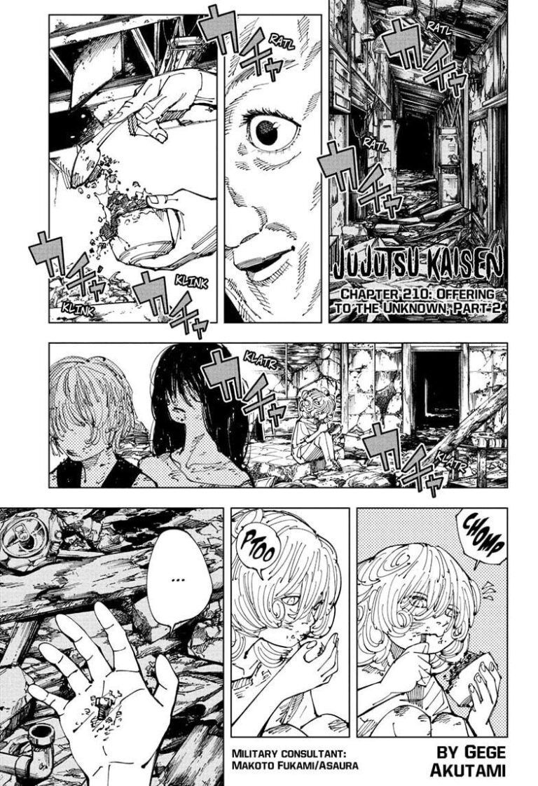 Read jujutsu kaisen (JJK) manga Chapter 210 online [English Version]