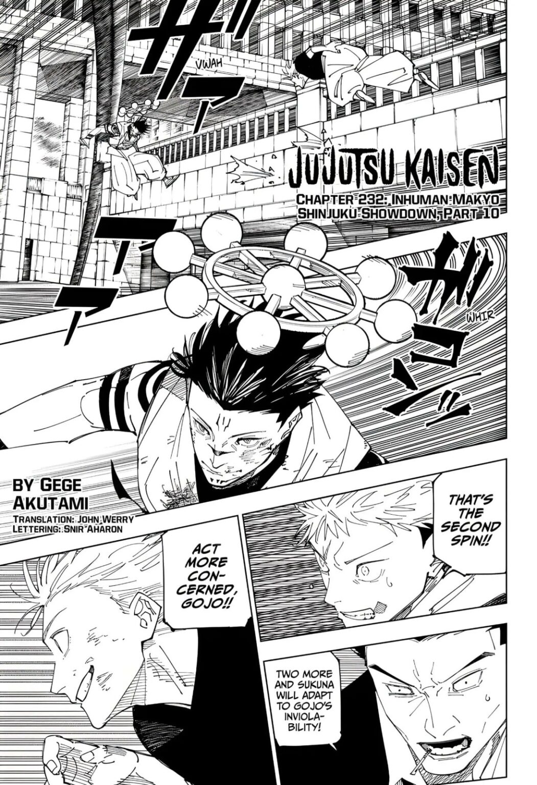 Read jujutsu kaisen (JJK) manga Chapter 232 online [English Version]
