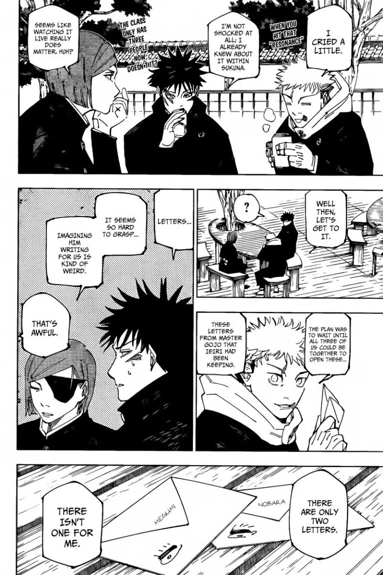 Read jujutsu kaisen (JJK) manga Chapter 268 online [English Version]