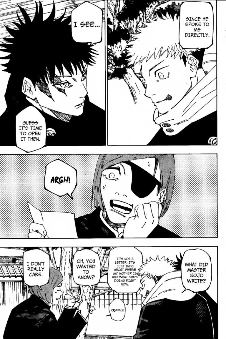 Read jujutsu kaisen (JJK) manga Chapter 268 online [English Version]