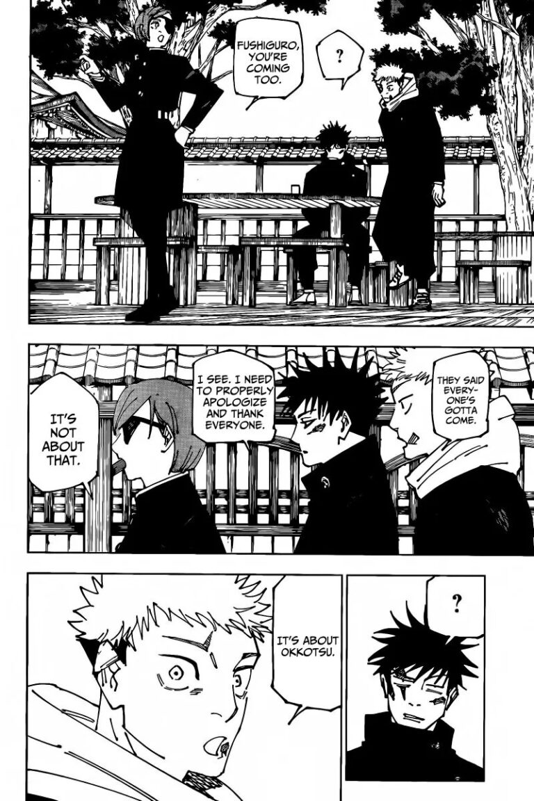 Read jujutsu kaisen (JJK) manga Chapter 268 online [English Version]