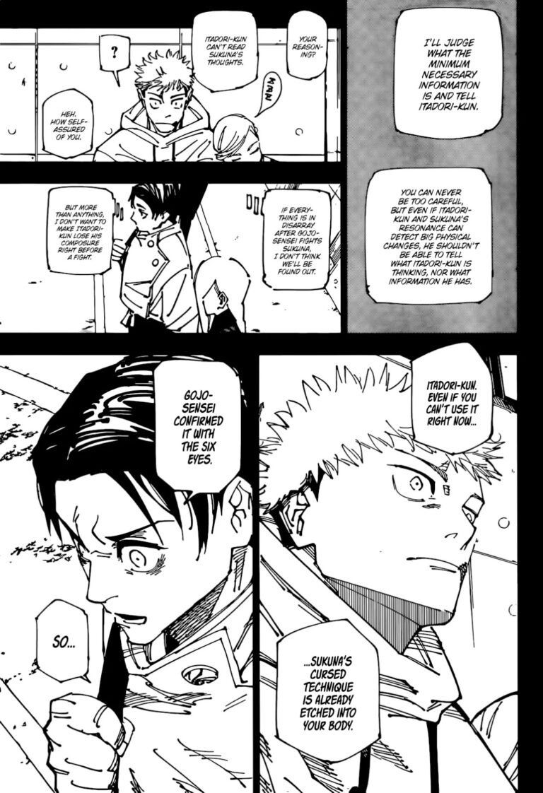 Read jujutsu kaisen (JJK) manga Chapter 267 online [English Version]